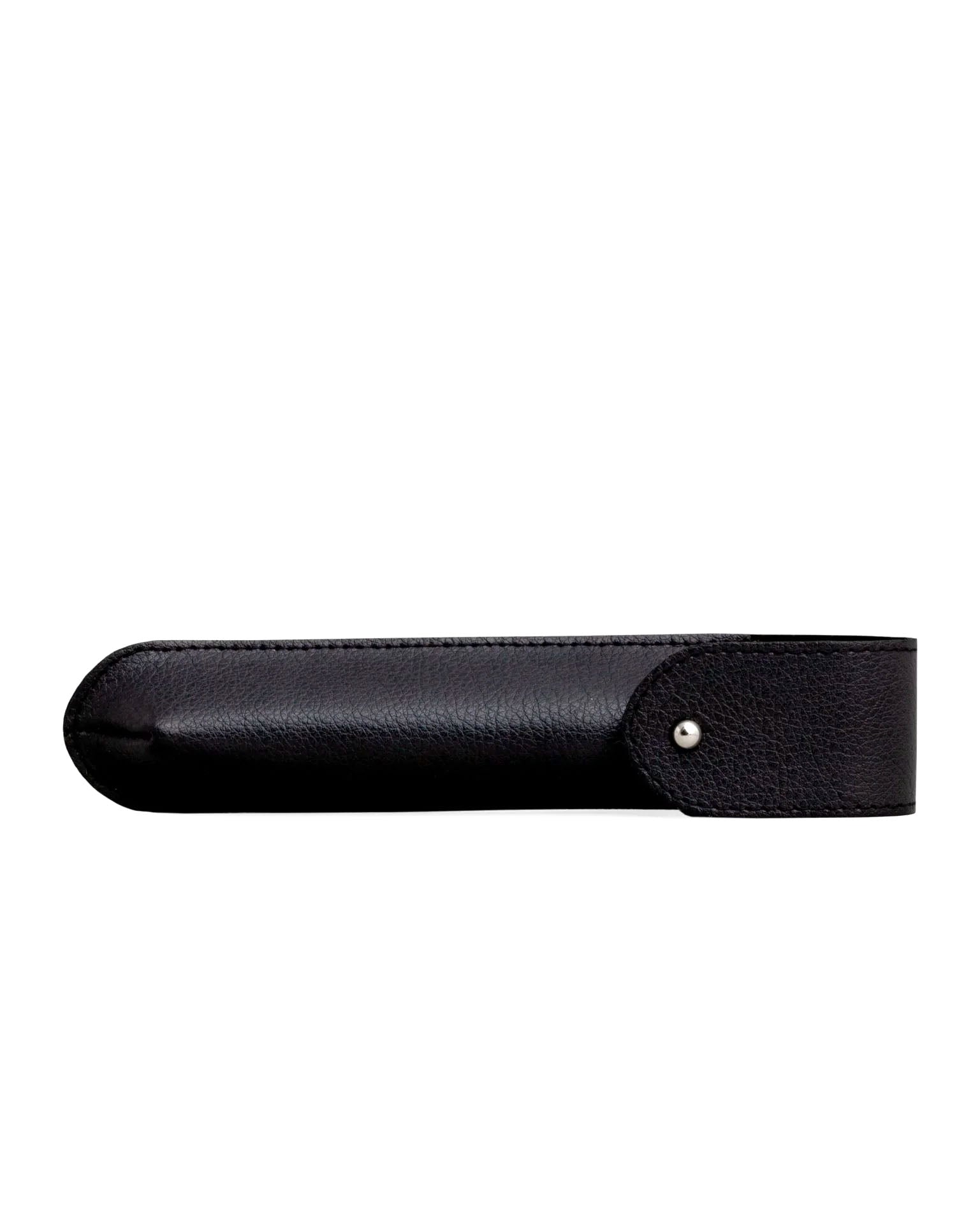 Straight Razor Black Leather Case