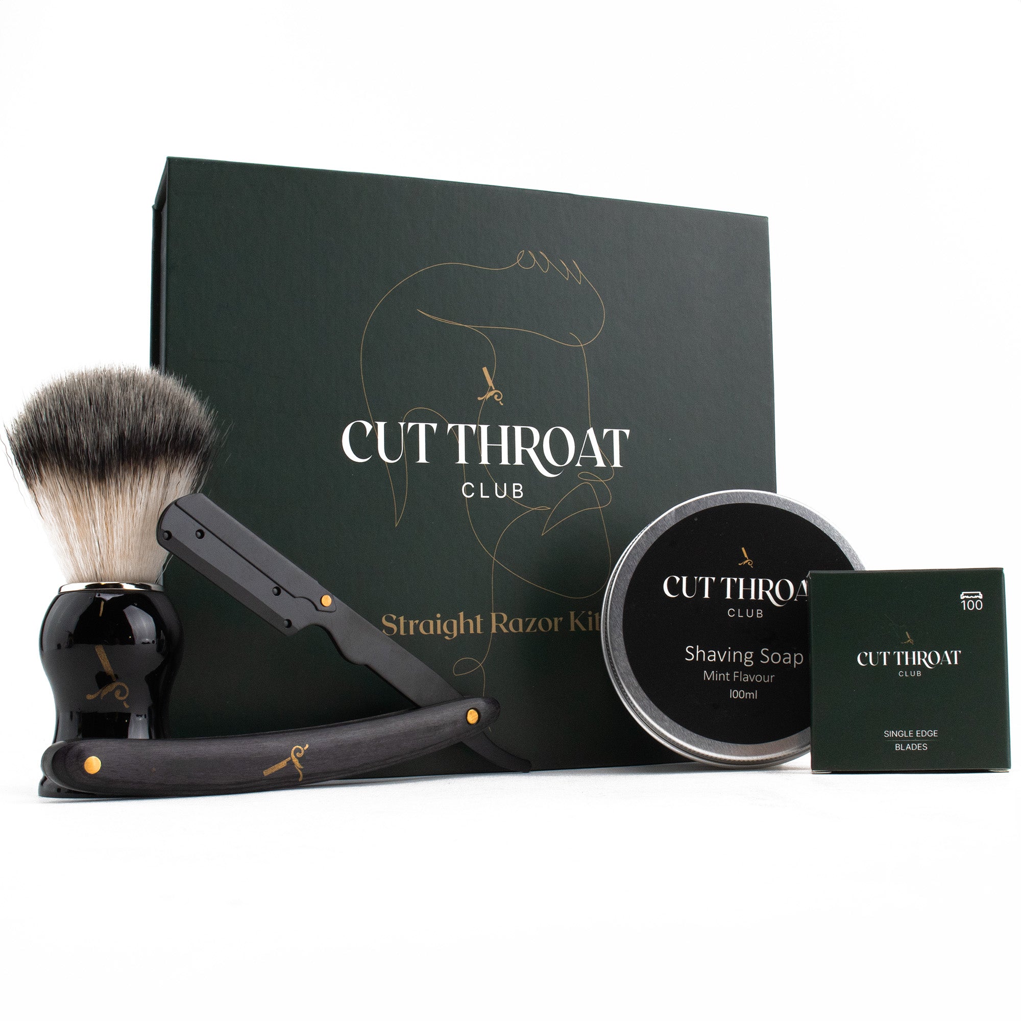 Beginners Cut Throat Razor Set | Mens Shaving Gift Set