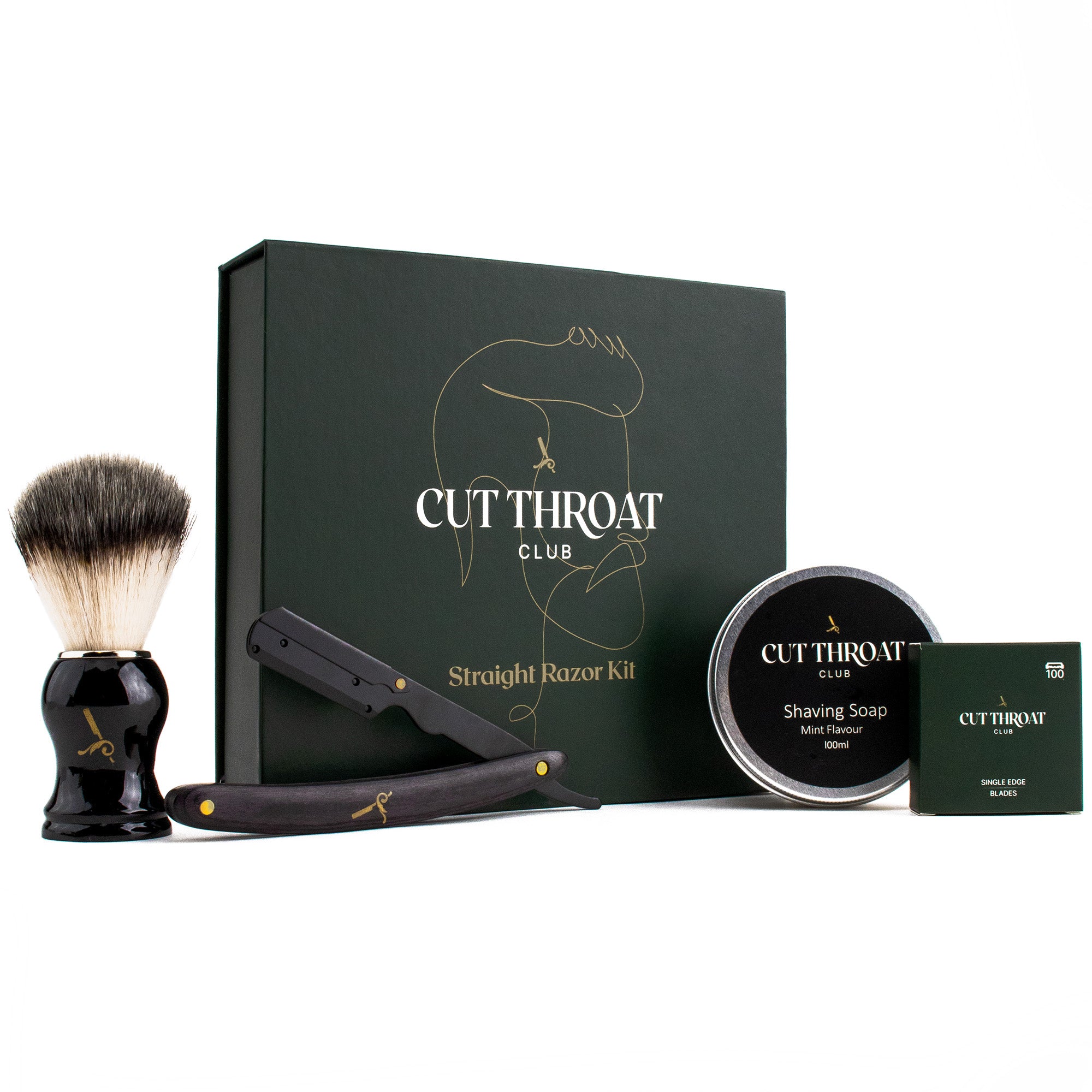 Beginners Cut Throat Razor Set | Mens Shaving Gift Set
