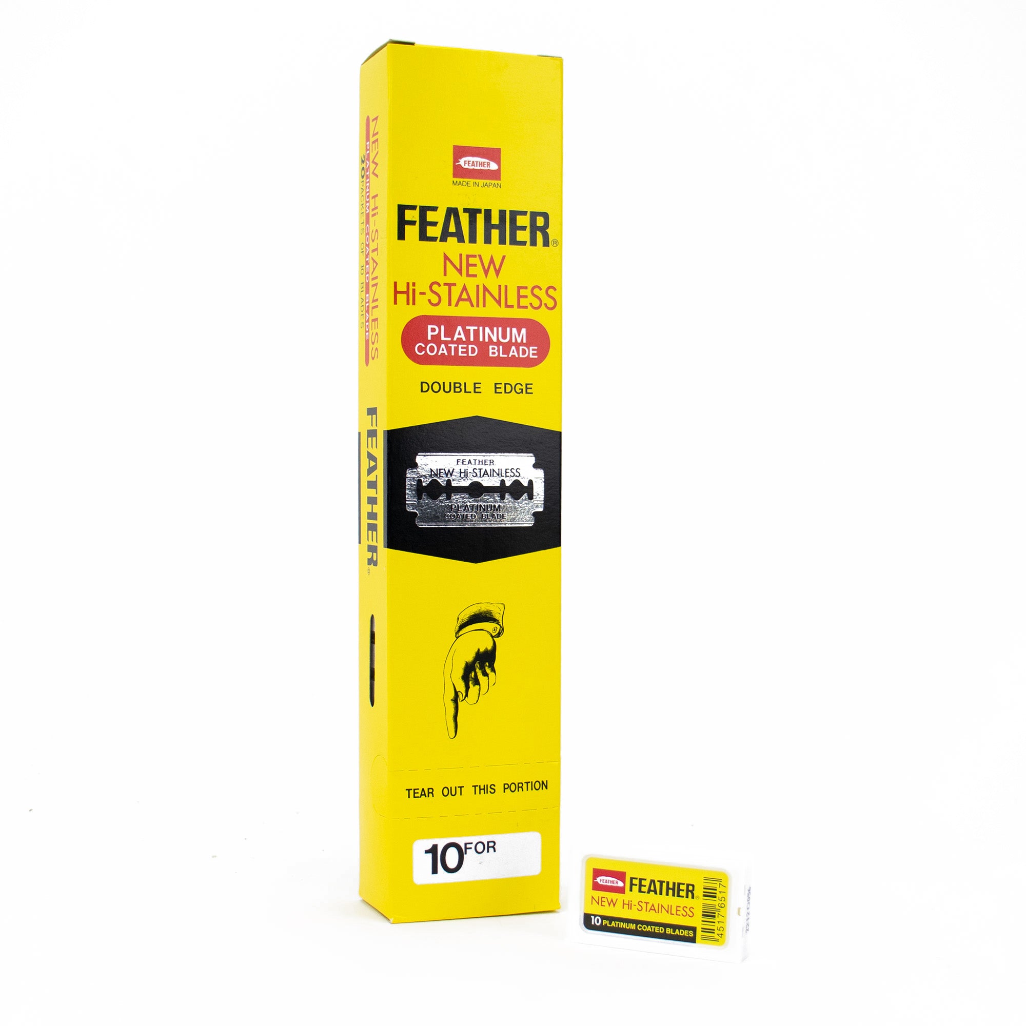 Feather Hi-Stainless Platinum Coated Blade (20 x 10)